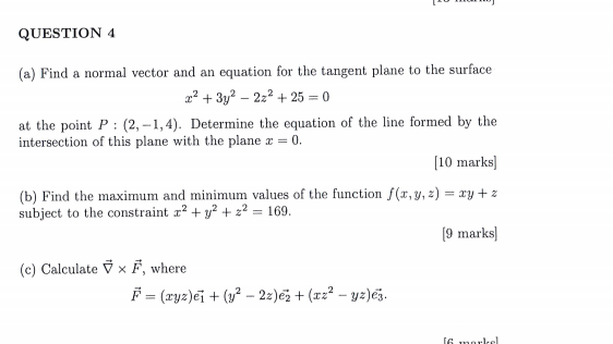 Normal Vector Equation