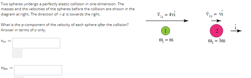 Solved Two spheres undergo a perfectly elastic head-on | Chegg.com