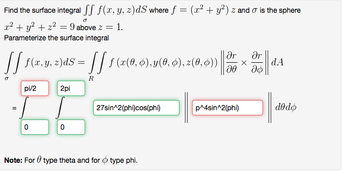 Find the surface integral integral_sigma integral | Chegg.com