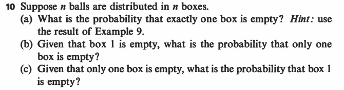 Solved Suppose n balls are distributed in n boxes. What is | Chegg.com