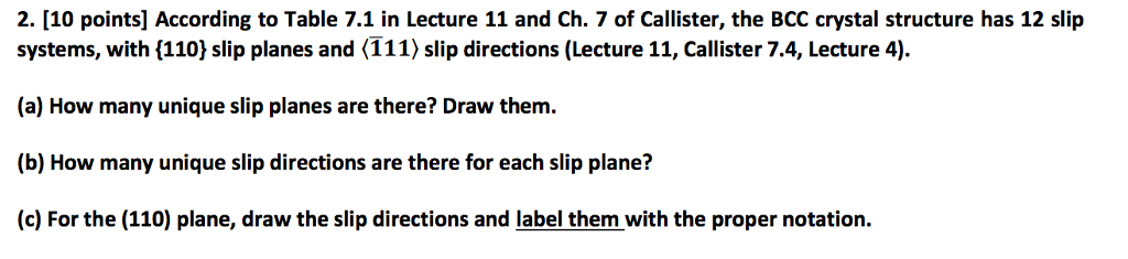 Solved 2. [10 points] According to Table 7.1 in Lecture 11 | Chegg.com