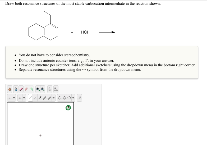 Solved Draw both resonance structures of the most stable | Chegg.com