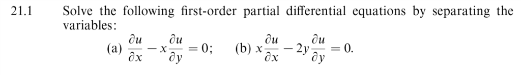 Solved 2. Solve the following first-order partial | Chegg.com