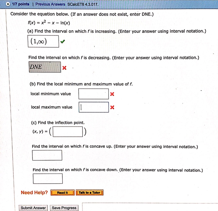 Solved Consider the equation below. (If an answer does not | Chegg.com Solved Consider the equation below. (If an answer does not | Chegg.com