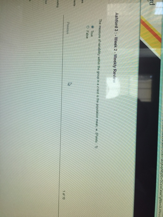 Solved The measure of variability within the group in a | Chegg.com