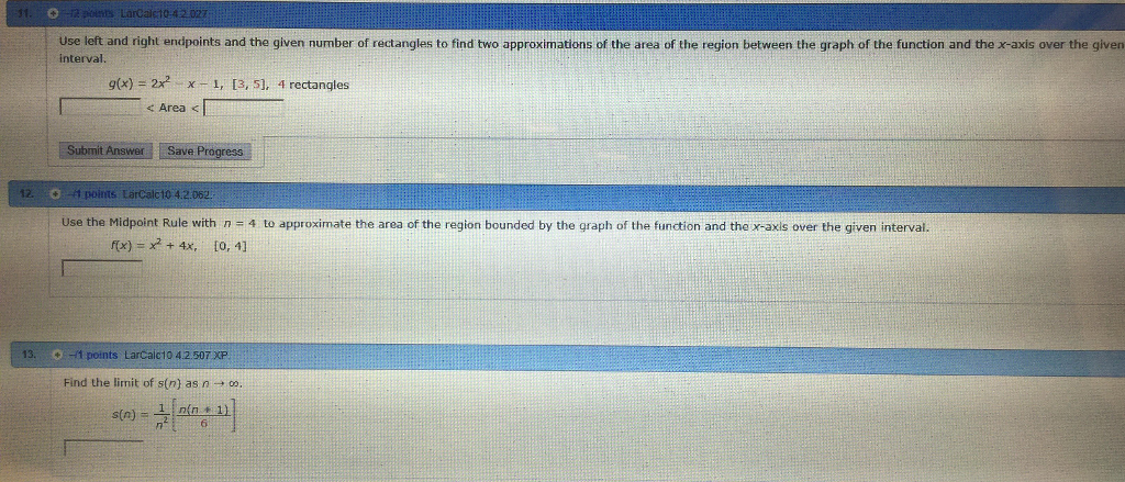 Solved Use left and right endpoints and the given number of | Chegg.com