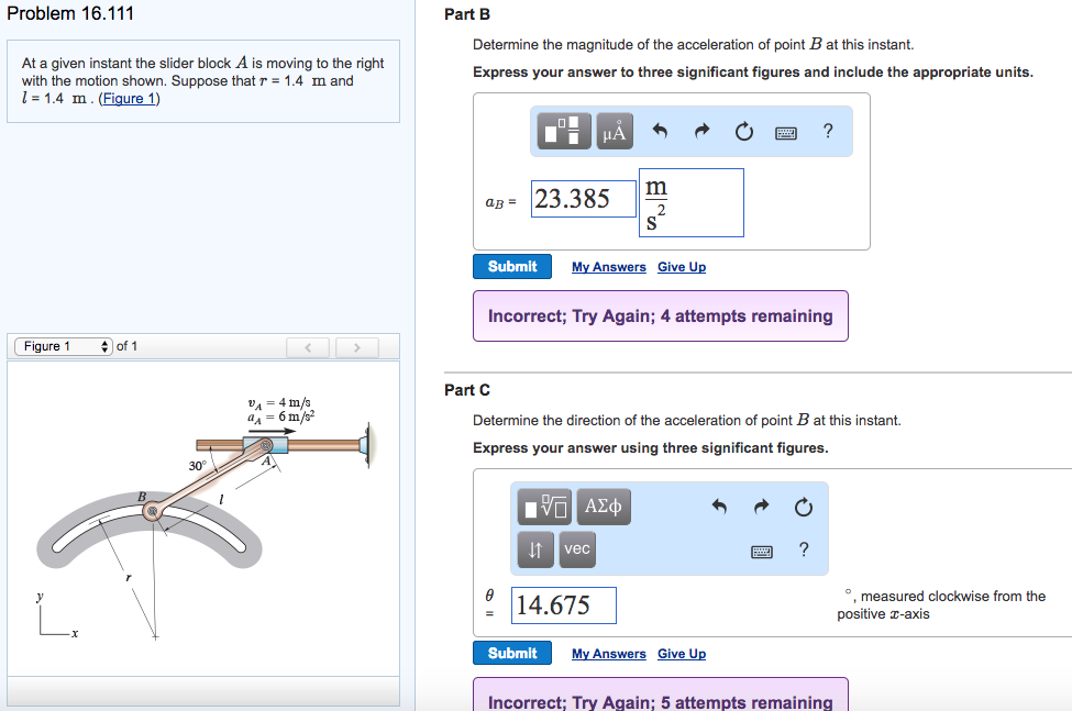 Solved Problem 16.111 Part B Determine the magnitude of the | Chegg.com