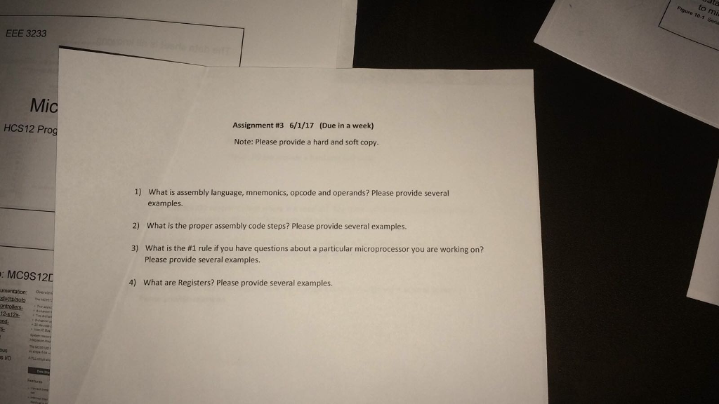 Solved What Is Assembly Language Mnemonics Opcode And
