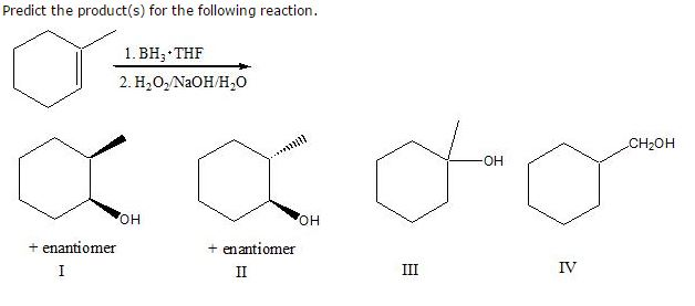 Solved Predict the product(s) for the following reaction. | Chegg.com