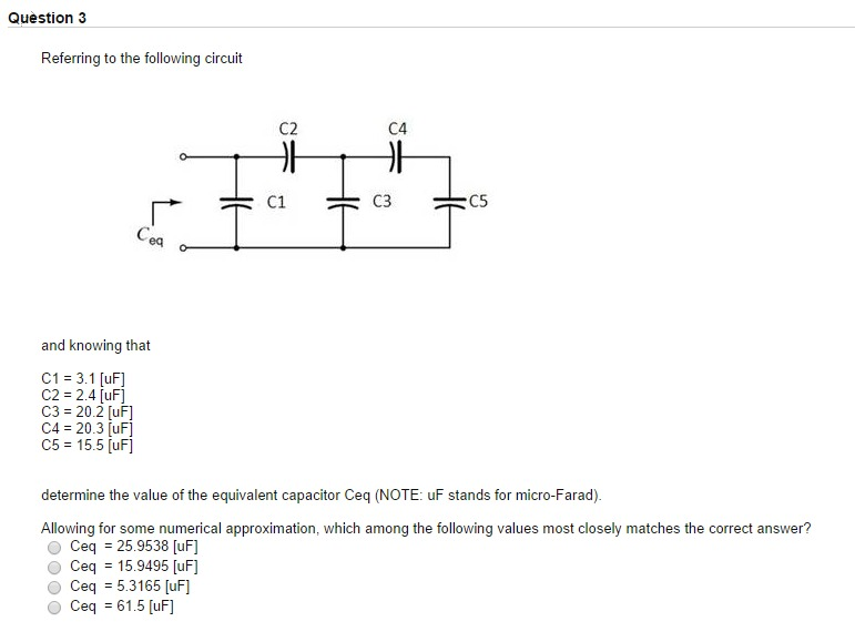 Solved Question 3 Referring to the following circuit C2 C4 | Chegg.com