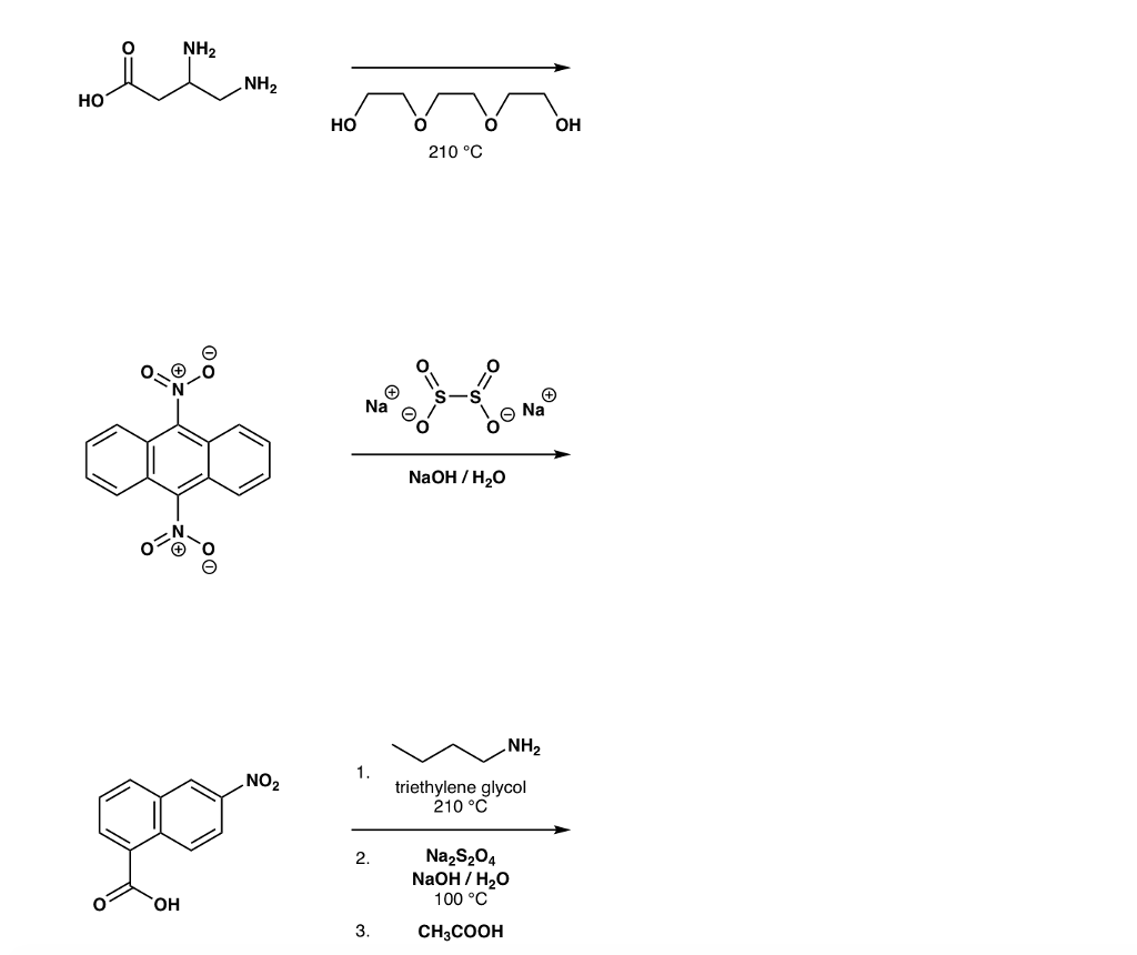 Solved NH2 NH2 HO HO OH 210 °C NaOH /H20 NH2 NO2 triethylene | Chegg.com