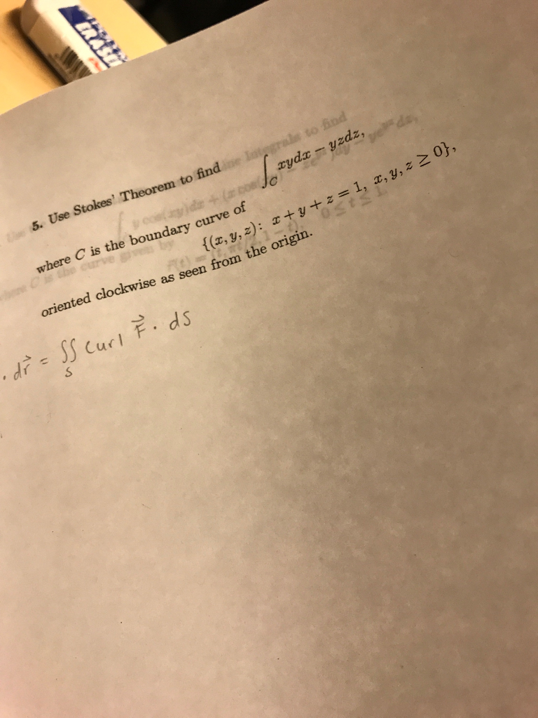 Solved Use Stokes' Theorem to find integral_C xydx - yzdz, | Chegg.com