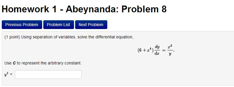 Solved Using Separation Of Variables Solve The Differential