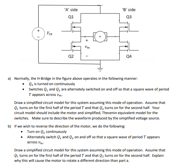 Solved A' side 01 'B' side 03 VIN Q2 04 a) Normally, the | Chegg.com