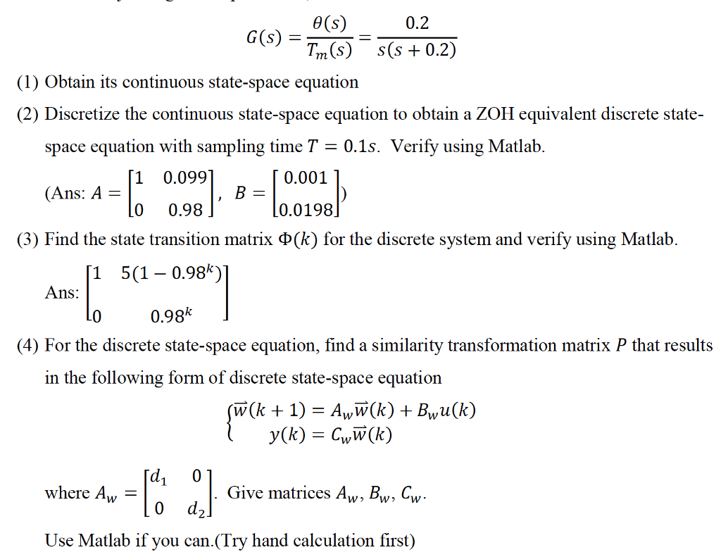 Solved G S Theta S T M S 0 2 S S 0 2 Obtain Its