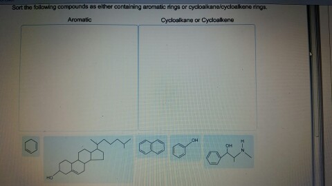 Cycloalkane Vs Aromatic