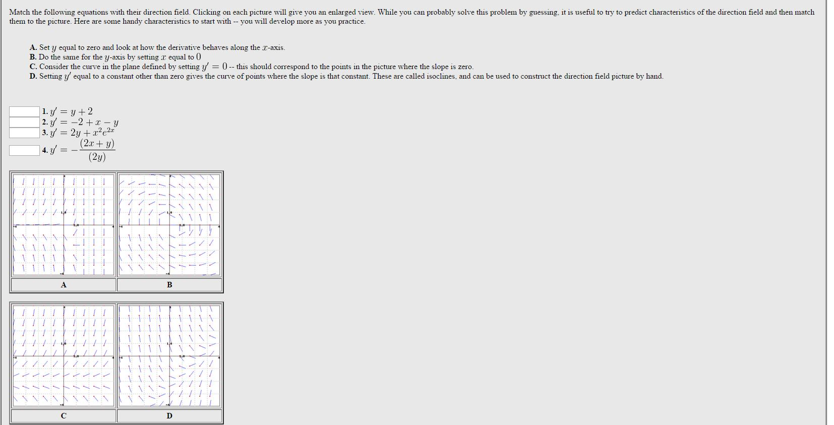 Solved Match the following equations with their direction | Chegg.com
