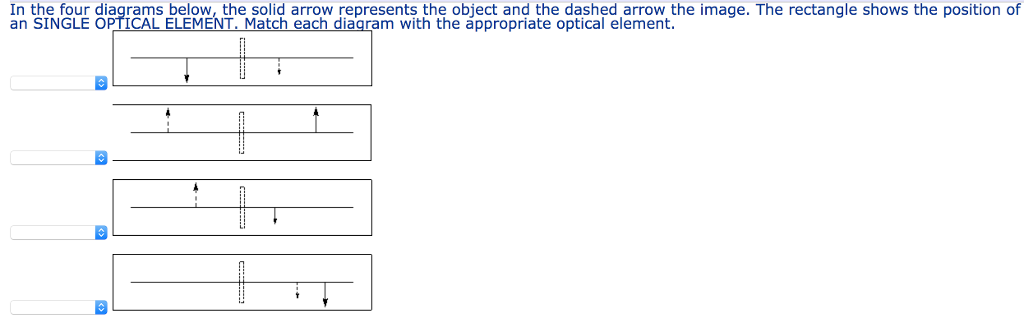 Solved In the four diagrams below, the solid arrow | Chegg.com