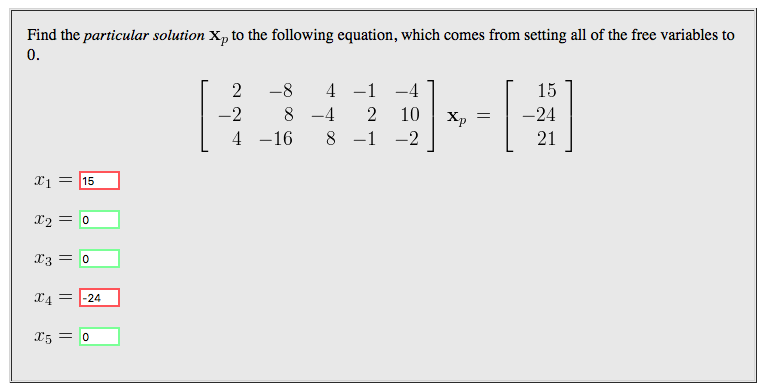Solved Find the particular solution xp to the following | Chegg.com