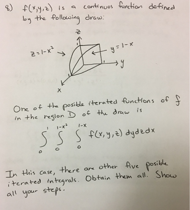 Solved F(x, y, z) is a continuous function defined by the | Chegg.com