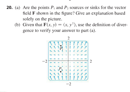Solved Are the points P_1 and P_2 sources or sinks for the | Chegg.com