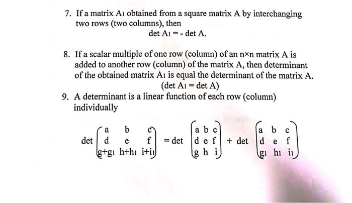 Solved If a matrix A_1 obtained from a square matrix A by | Chegg.com