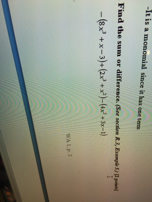 Solved Find The Sum Or Difference 8x 3 X 3 2x 3 Chegg
