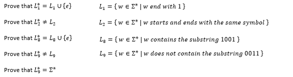 Prove that LL e) Prove that Lt # L2 Prove that L-Ls u | Chegg.com