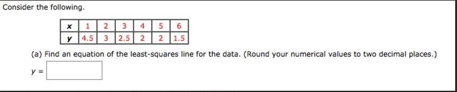 Solved Consider the following. Find an equation of the | Chegg.com