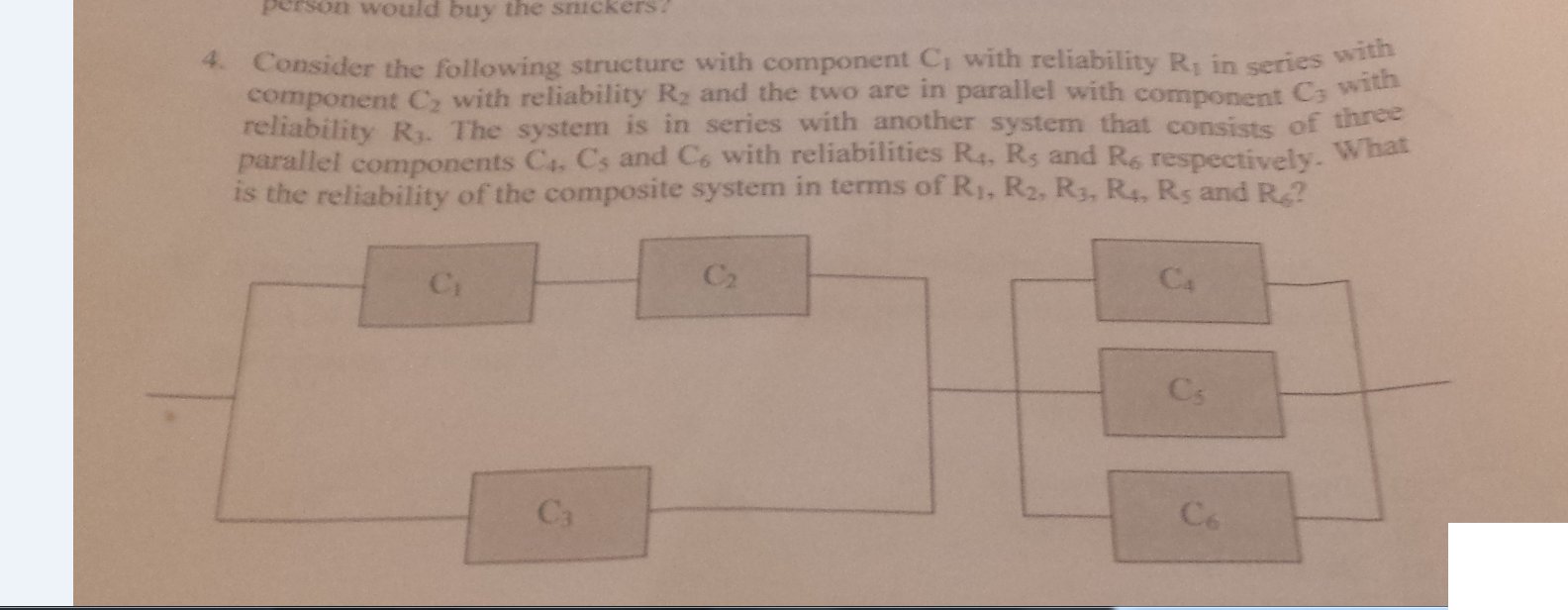 Solved Consider the following structure with component C1 | Chegg.com