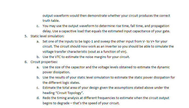 Problem Statement Design and simulate a MOSFET based | Chegg.com