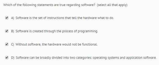 Solved Which of the following statements are true regarding | Chegg.com