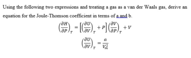 Solved Using the following two expressions and treating a | Chegg.com