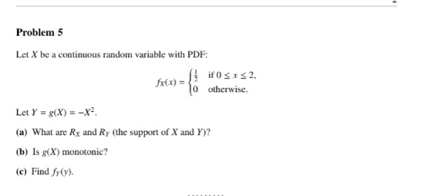 Solved Let X be a continuous random variable with PDF: f(x) | Chegg.com