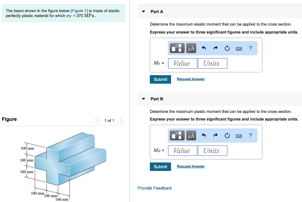 Solved The beam shown in the figure below (Figure 1) is made | Chegg.com