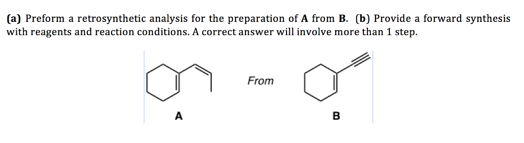 Solved Perform a retrosynthetic analysis for the preparation | Chegg.com