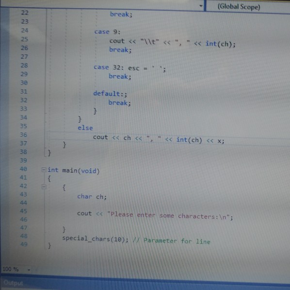 Solved (Global Scope 1// Assignment 4.cpp: Defines the entry | Chegg.com