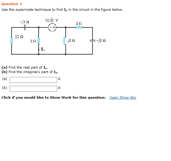Solved Use the supernode technique to find I0 in the circuit | Chegg.com