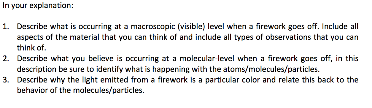 Solved what you think is occurring at the molecular-level | Chegg.com