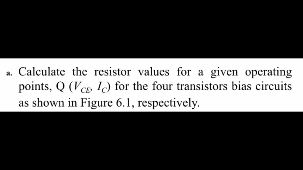 Solved a. Calculate the resistor values for a given | Chegg.com