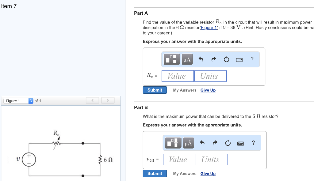 Solved Find The Value Of The Variable Resistor R o In The Chegg solved-find-the-value-of-the-variable-resistor-r-o-in-the-chegg