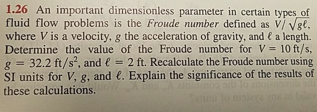 Solved An important dimensionless parameter in certain types | Chegg.com