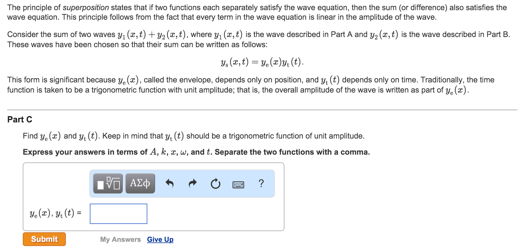 Solved The principle of superposition states that if two | Chegg.com
