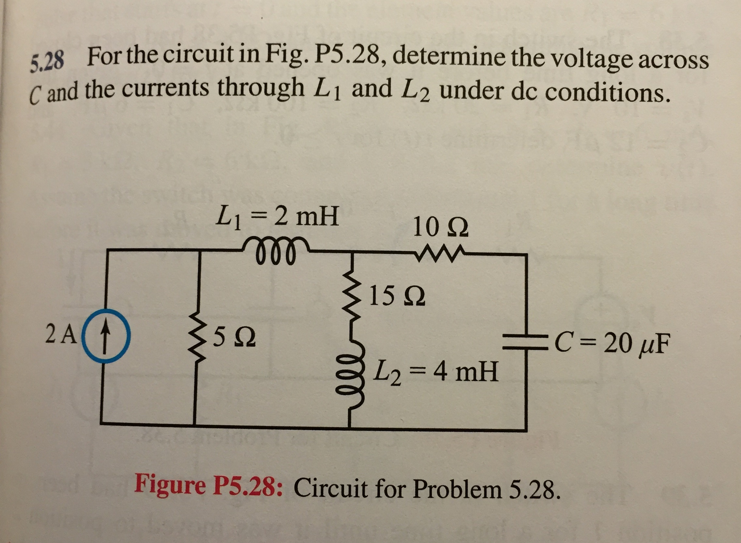 Solved For the circuit in Fig. P5.28, determine the voltage | Chegg.com Solved For the circuit in Fig. P5.28, determine the voltage | Chegg.com