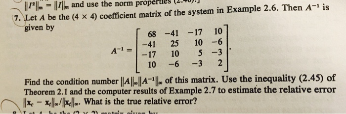 Solved Let A be the (4 x 4) coefficient matrix of the system | Chegg.com