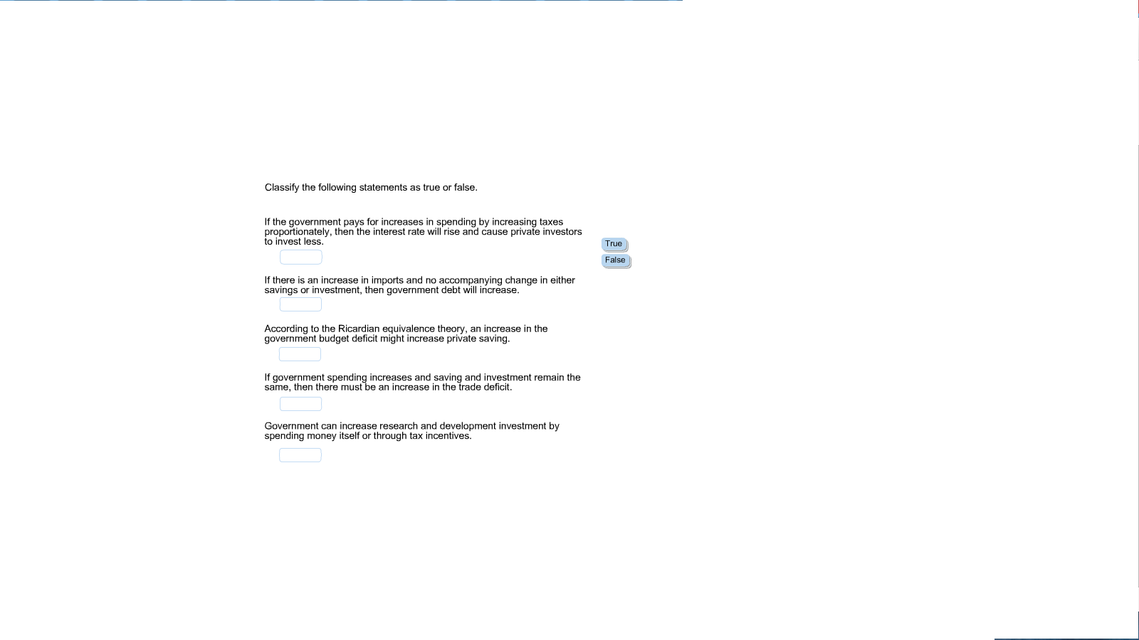 Solved Classify the following statements as true or false. | Chegg.com