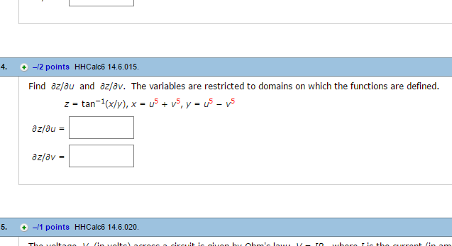 Solved Find partial differential z/partial differential u | Chegg.com