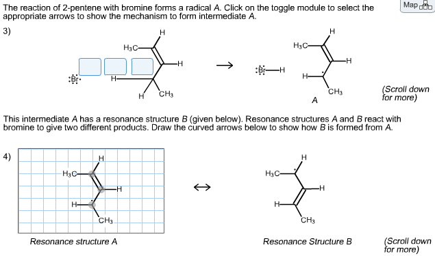 Solved The reaction of 2-pentene with bromine forms a | Chegg.com