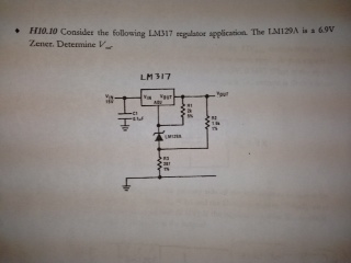Consider the following LM317 regulator application. | Chegg.com