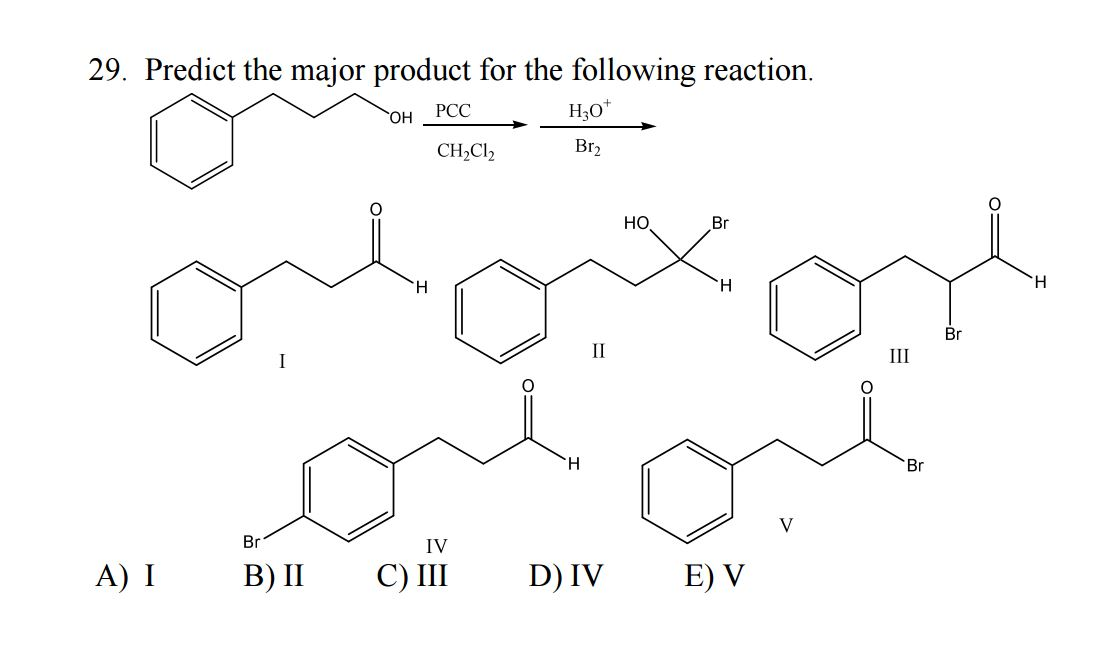 Solved Predict The Major Product For The Following Reaction